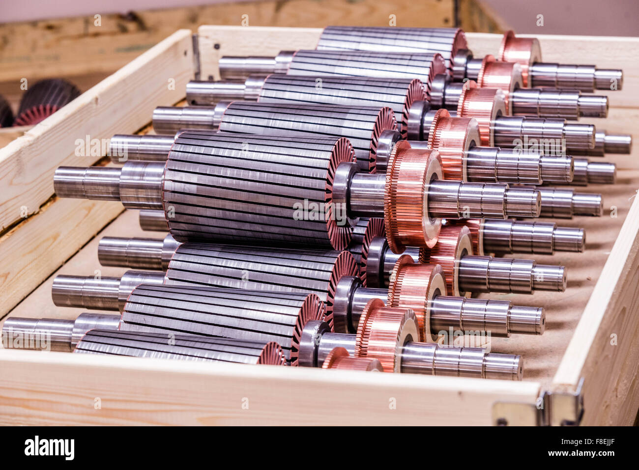electric motor rotors Stock Photo - Alamy