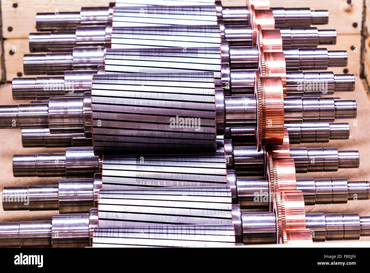 electric motor rotors Stock Photo - Alamy