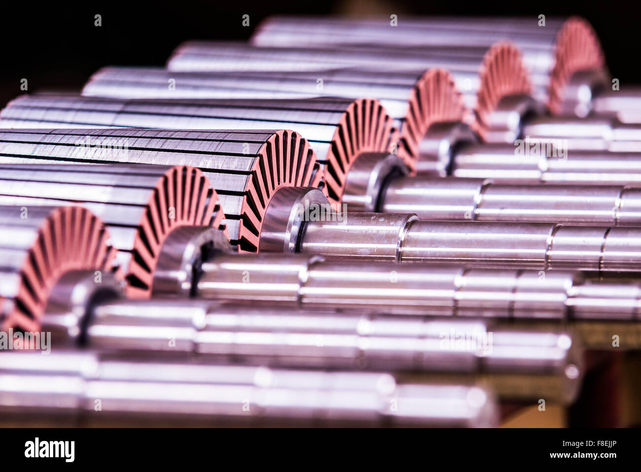 electric motor rotors Stock Photo - Alamy