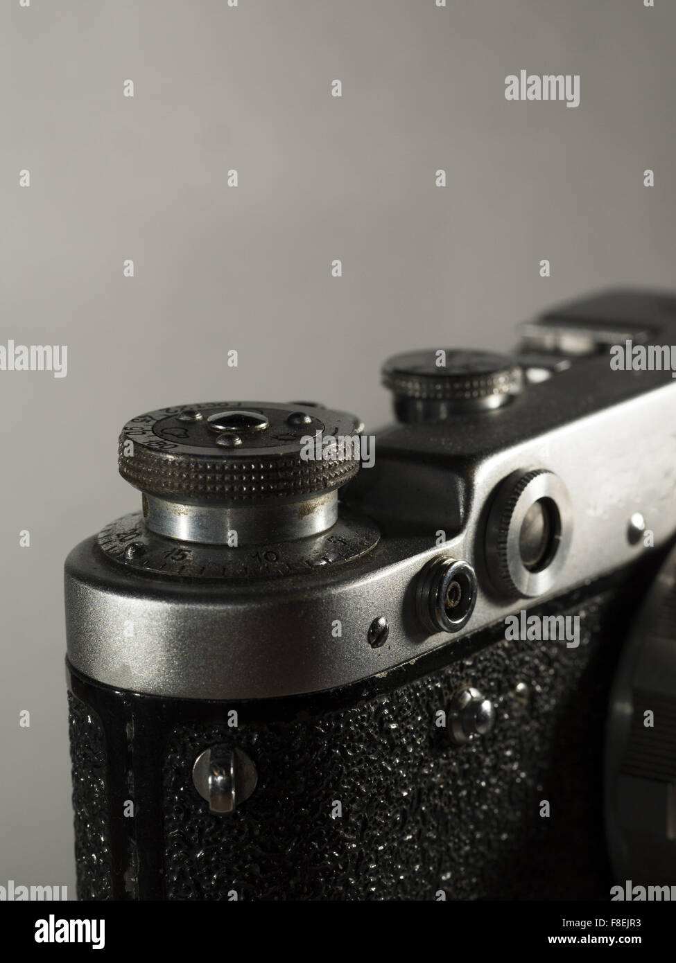 Dec. 8, 2015 - The wheel of shutter cocking of vintage analog camera ...