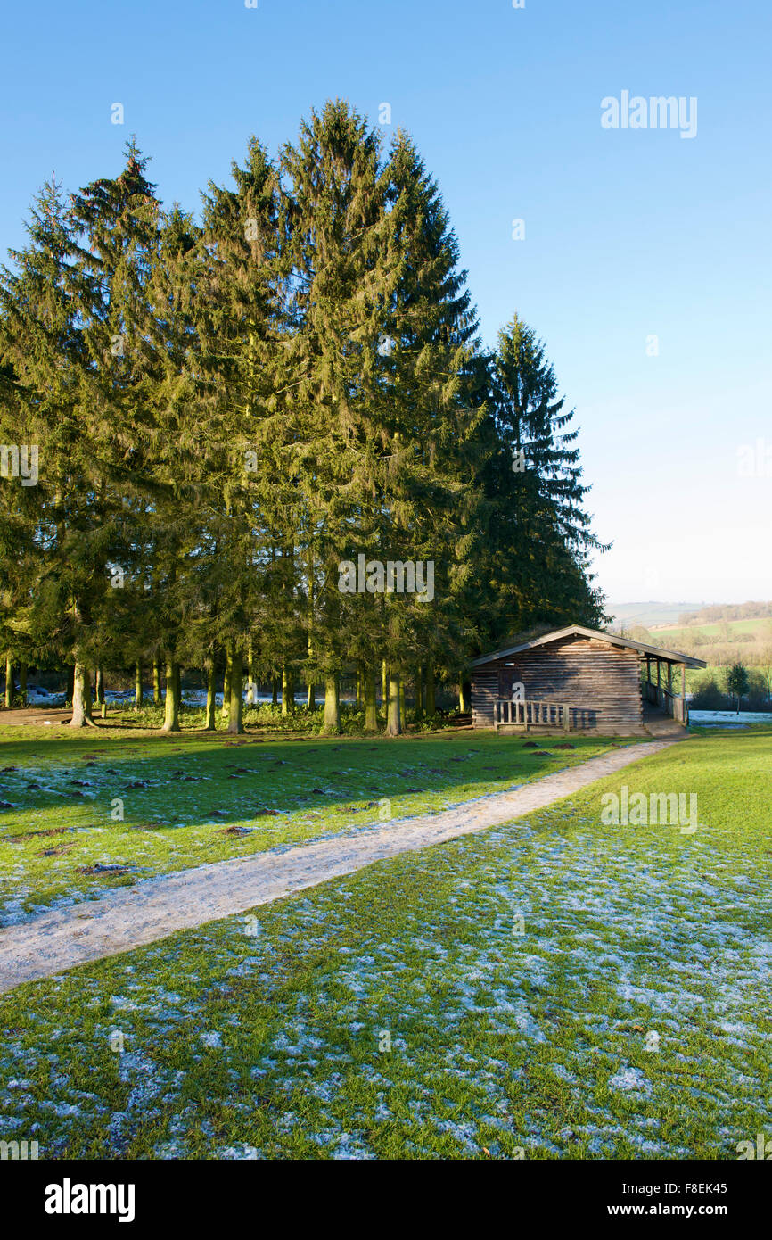 A wintery scene on an early frosty morning in December Stock Photo - Alamy