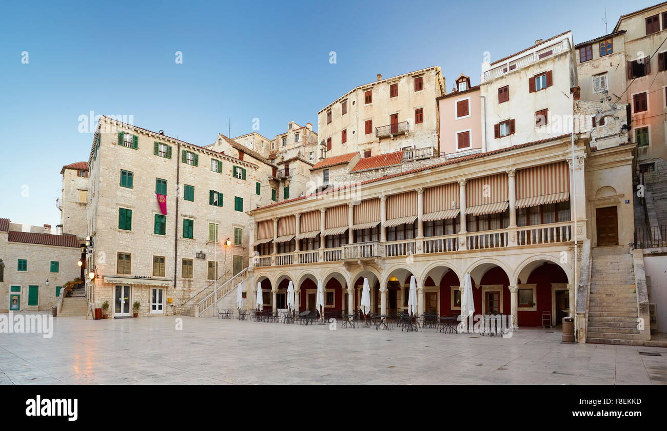 Sibenik city square hi-res stock photography and images - Alamy