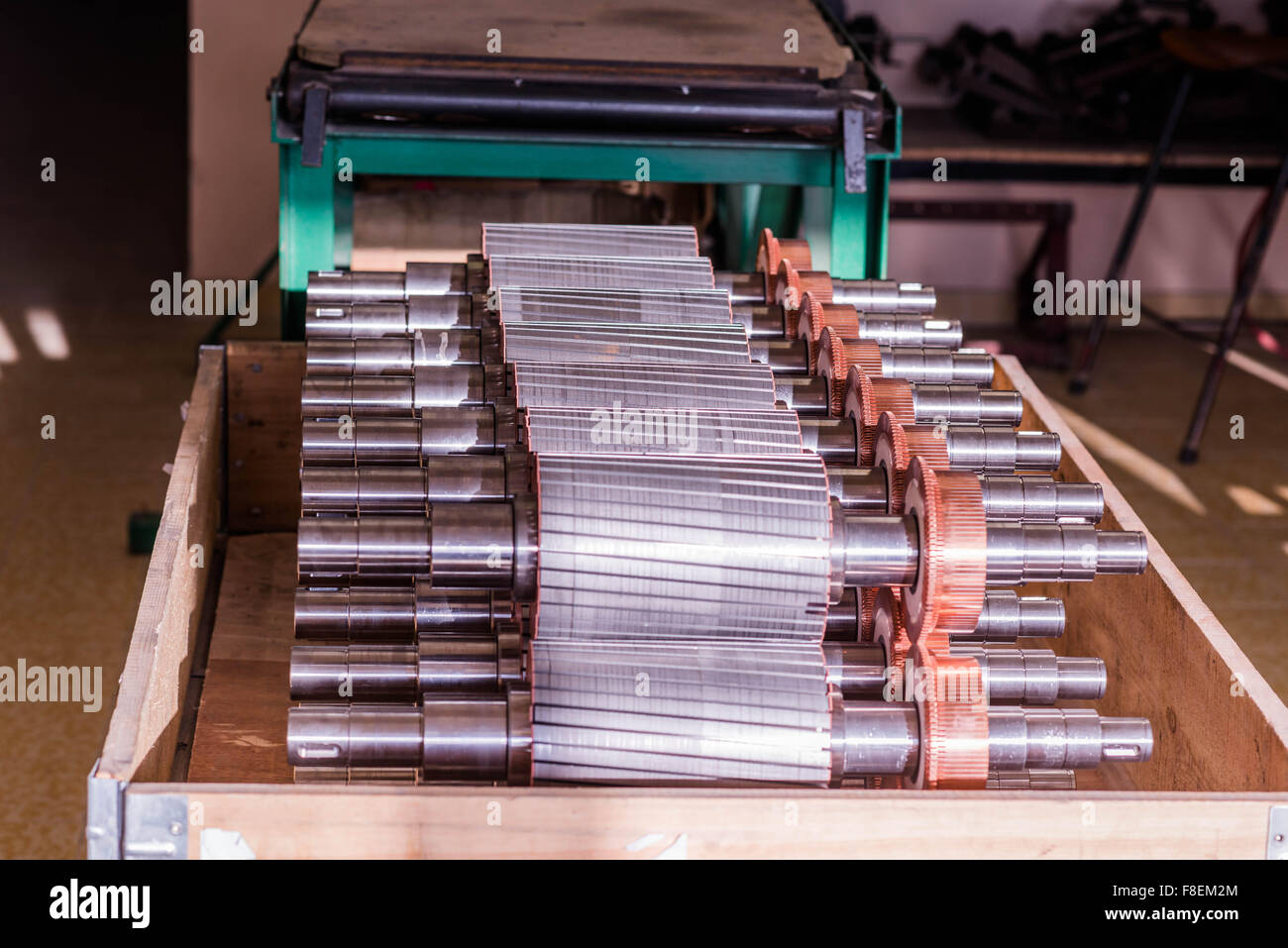 electric motor rotors Stock Photo - Alamy
