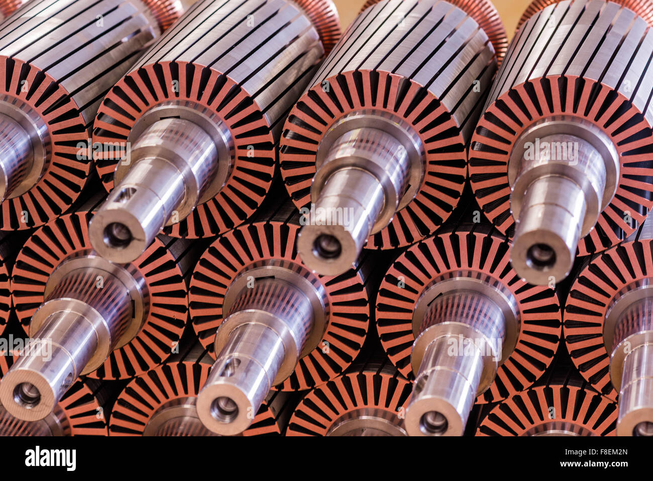 electric motor rotors Stock Photo - Alamy