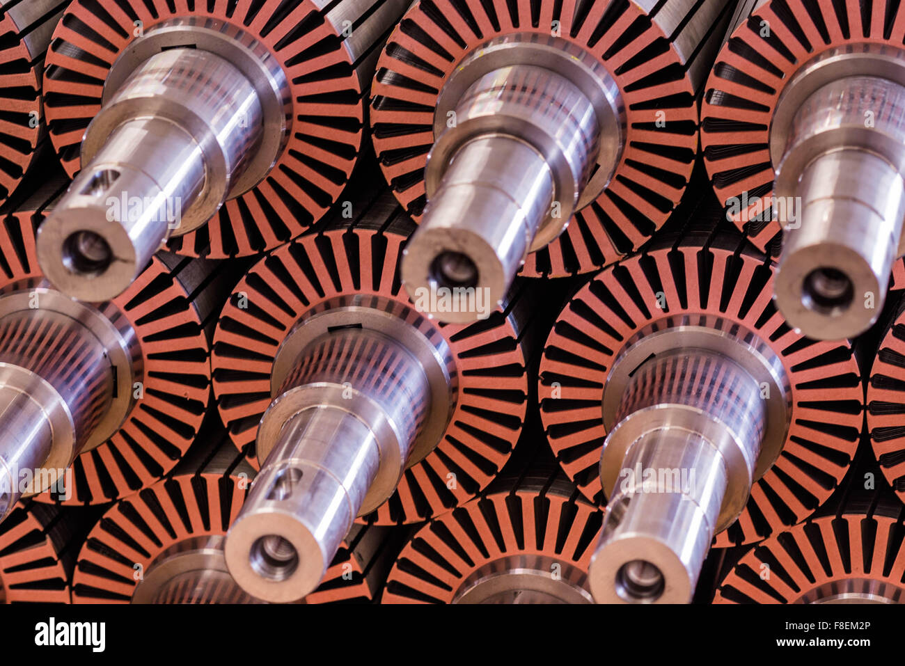 electric motor rotors Stock Photo - Alamy