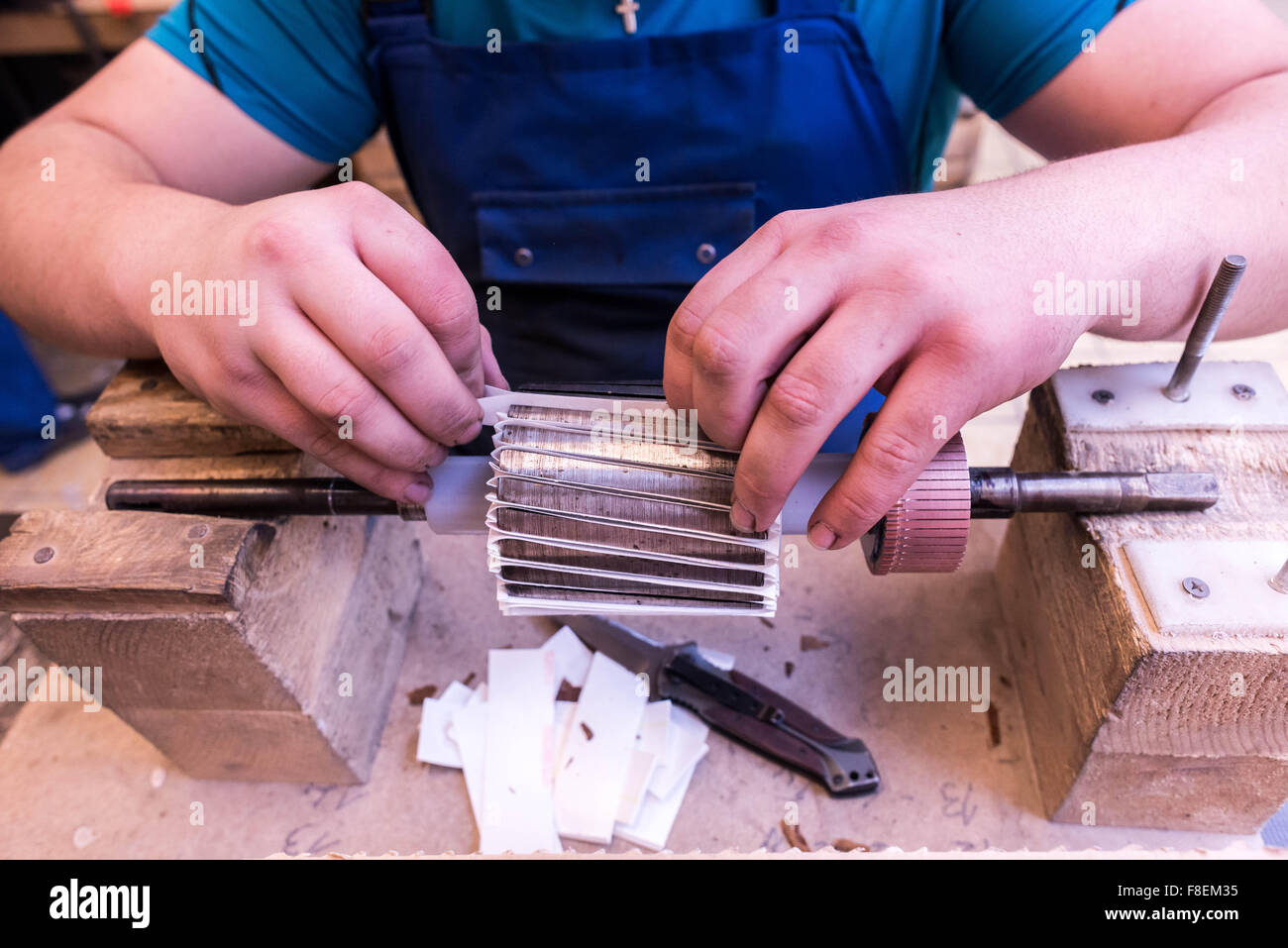 Electric motor production Stock Photo - Alamy
