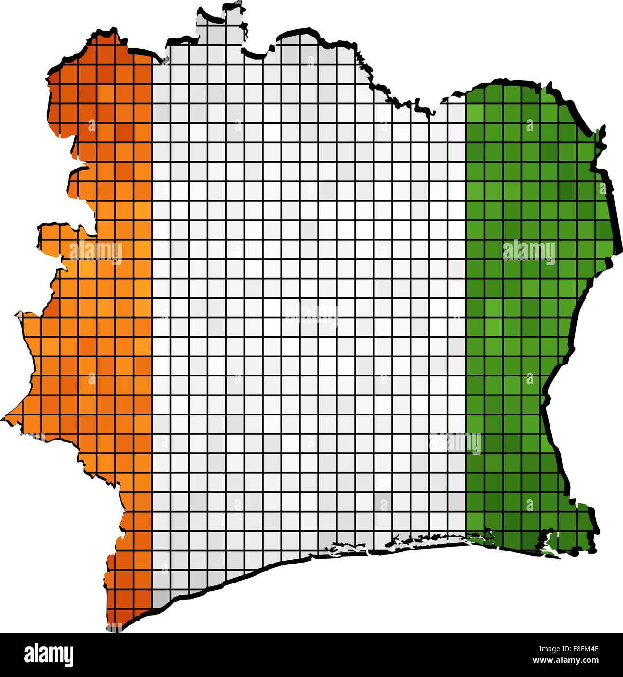 Map Of Ivory Coast Stock Photos & Map Of Ivory Coast Stock Images - Alamy