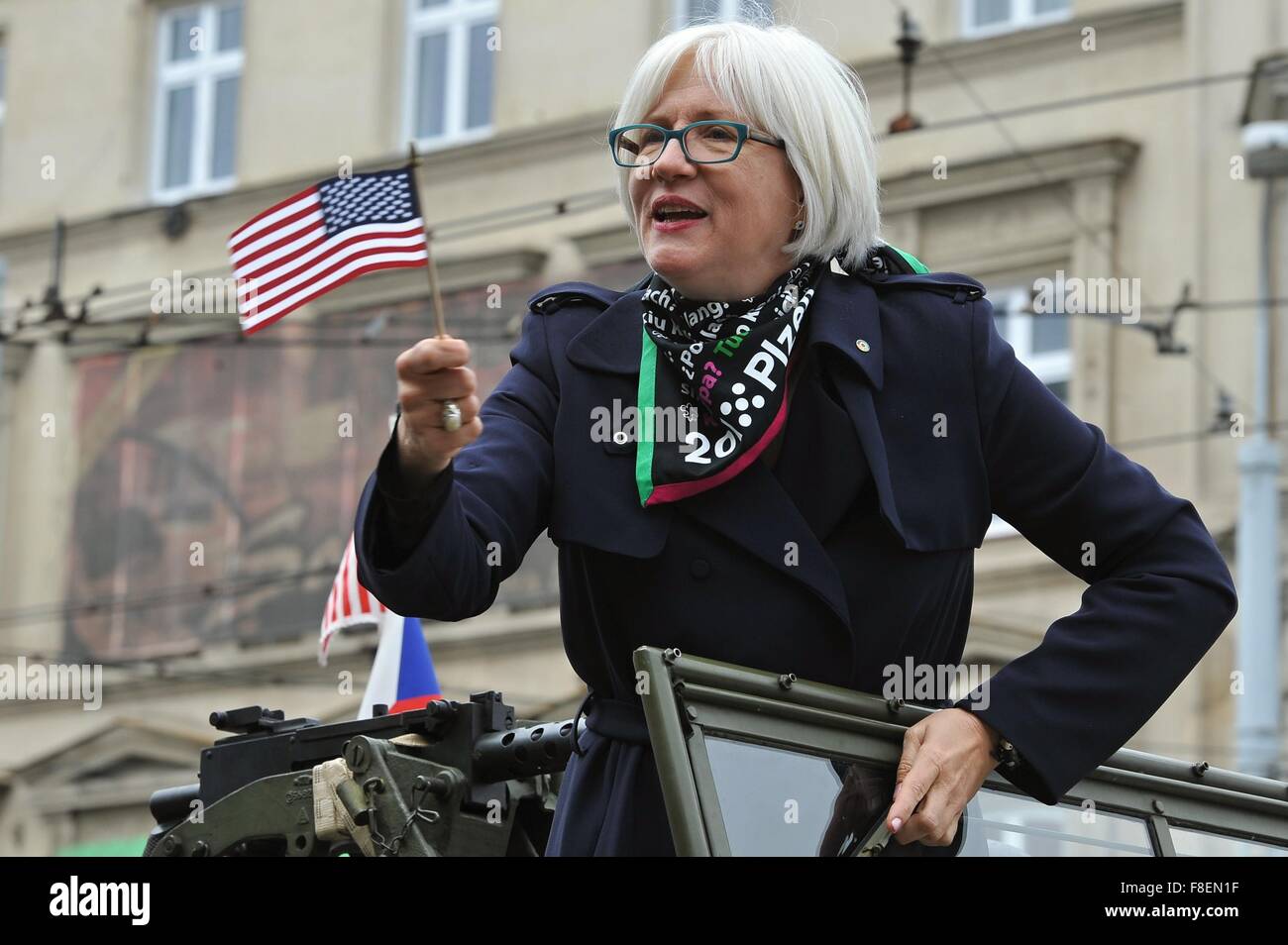 US General George Patton's granddaughter Helen Patton takes part in ...