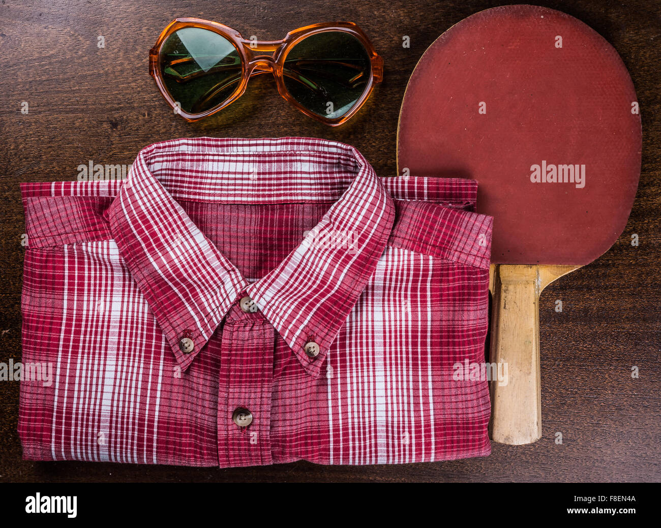 Vintage ping pong paddle Stock Photo - Alamy