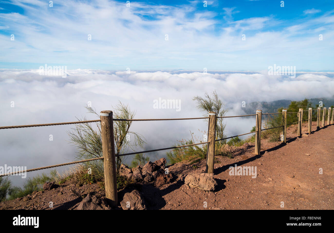 Beautiful landscape view from the Vesuvius Crater, active volcano of ...