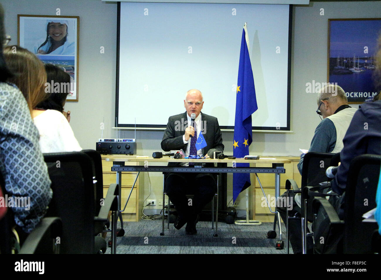 Manila, Philippines. 09th Dec, 2015. European Union Ambassador Franz ...