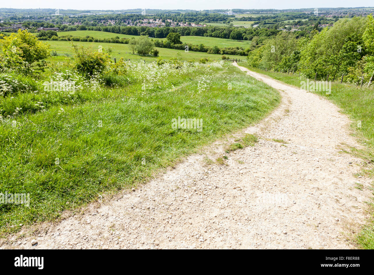 View from Bestwood Country Park over the surrounding Nottinghamshire ...