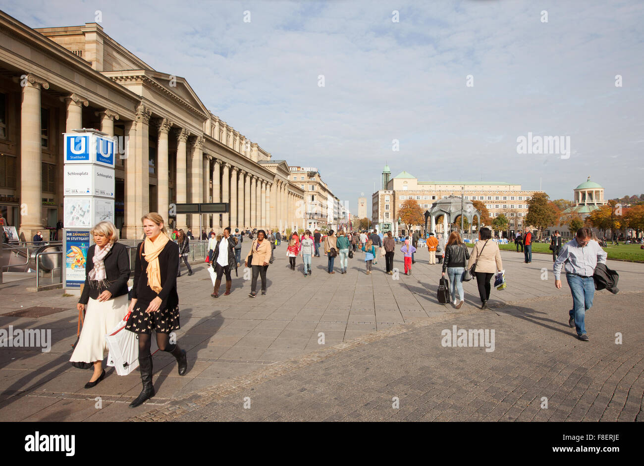 Stock images of central Stuttgart Stock Photo - Alamy