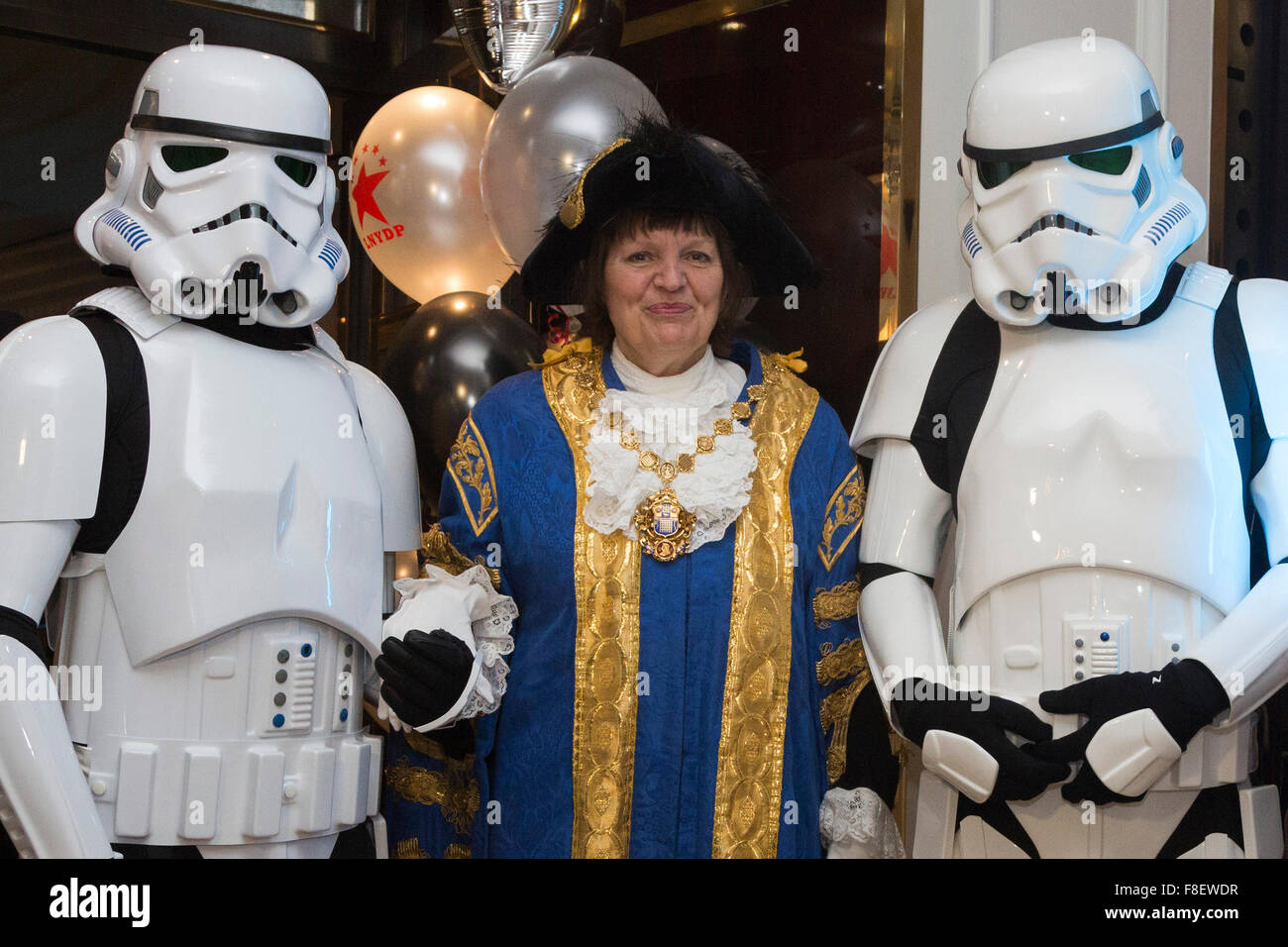 London, UK. 9 December 2015. Lady Christabel Flight, the Lord Mayor of ...
