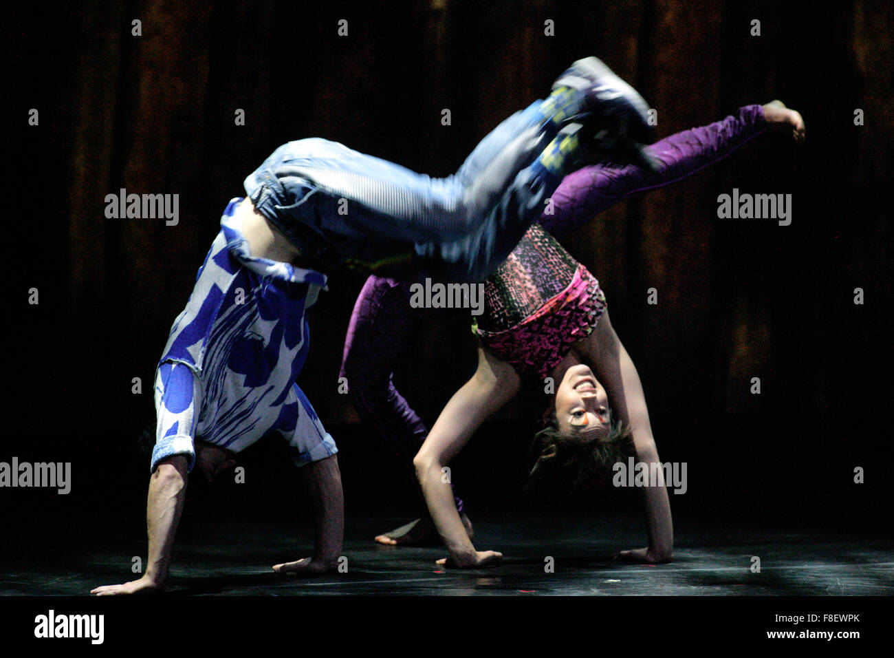 Cirque Eloize performers at the Grand Opera House during Ulster Bank ...