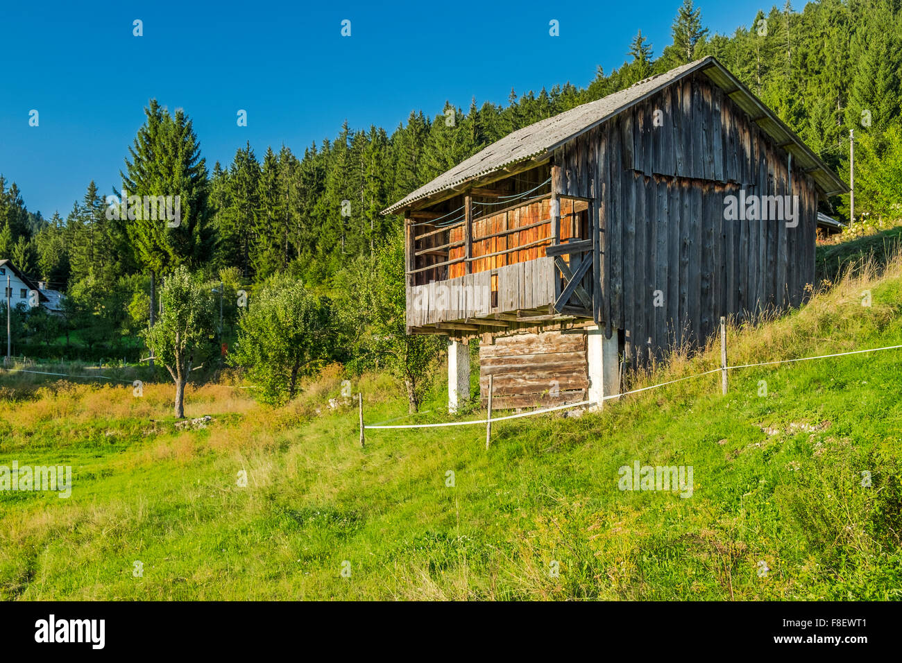 Retje village, Loski Potok, Slovenia Stock Photo - Alamy