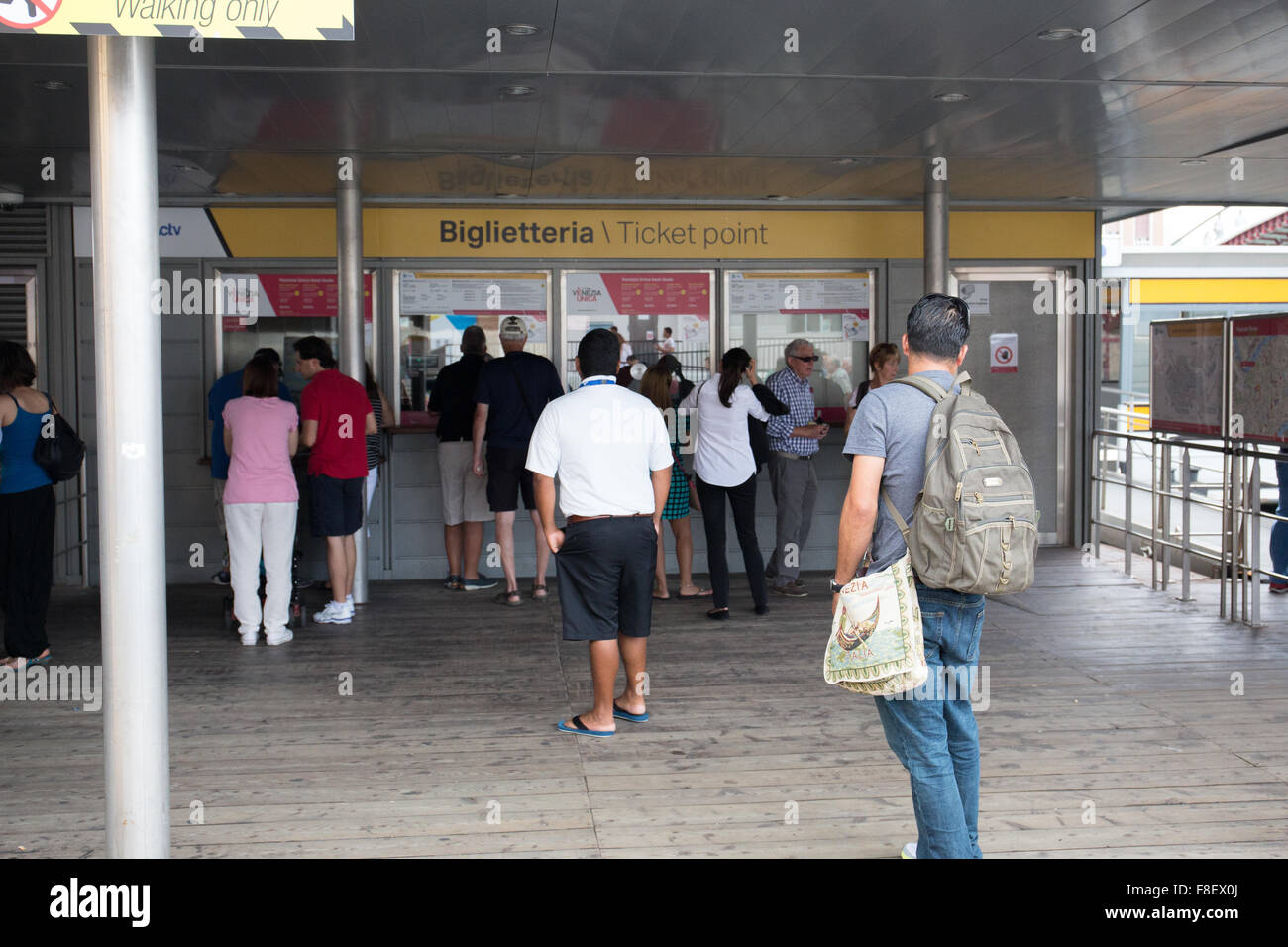 Ticket point in Venice Stock Photo - Alamy