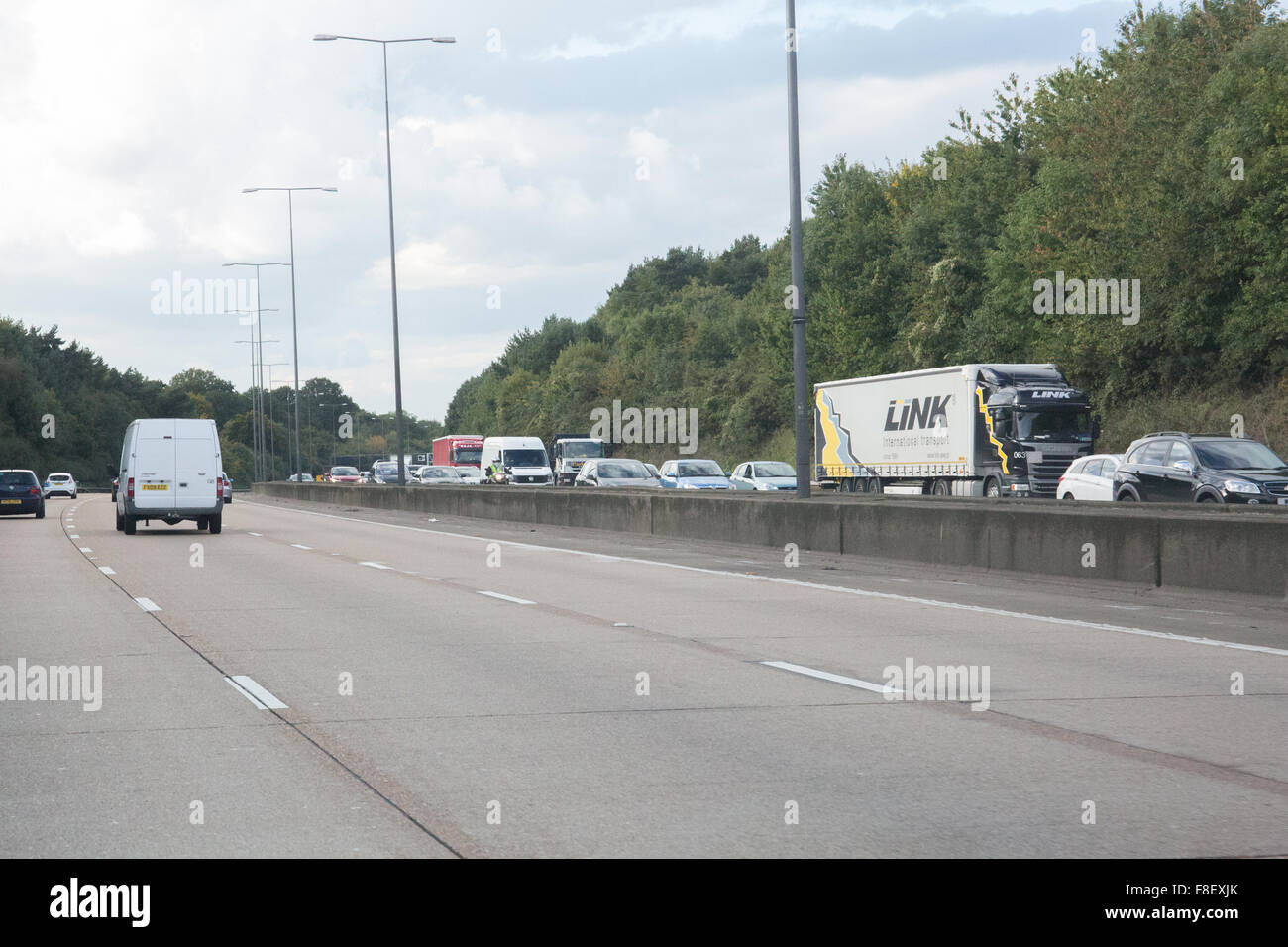 M25 motorway road signs Stock Photo - Alamy