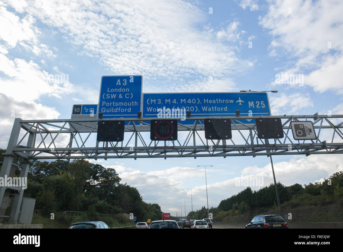 M25 motorway junction 10 hi-res stock photography and images - Alamy