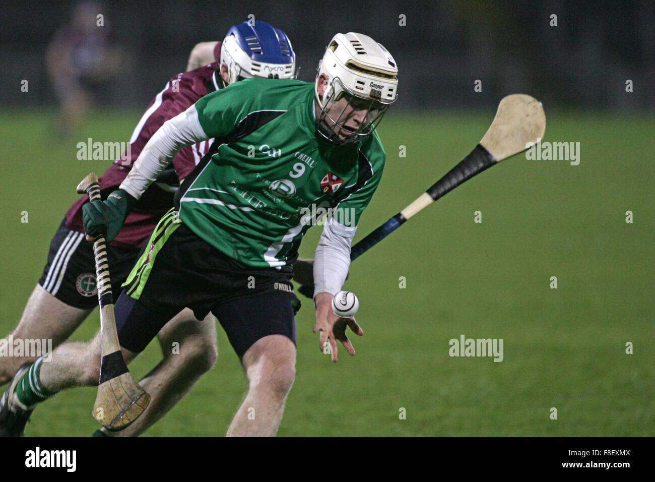Queen's University Belfast GAA Hurling team in action at Casement Park ...
