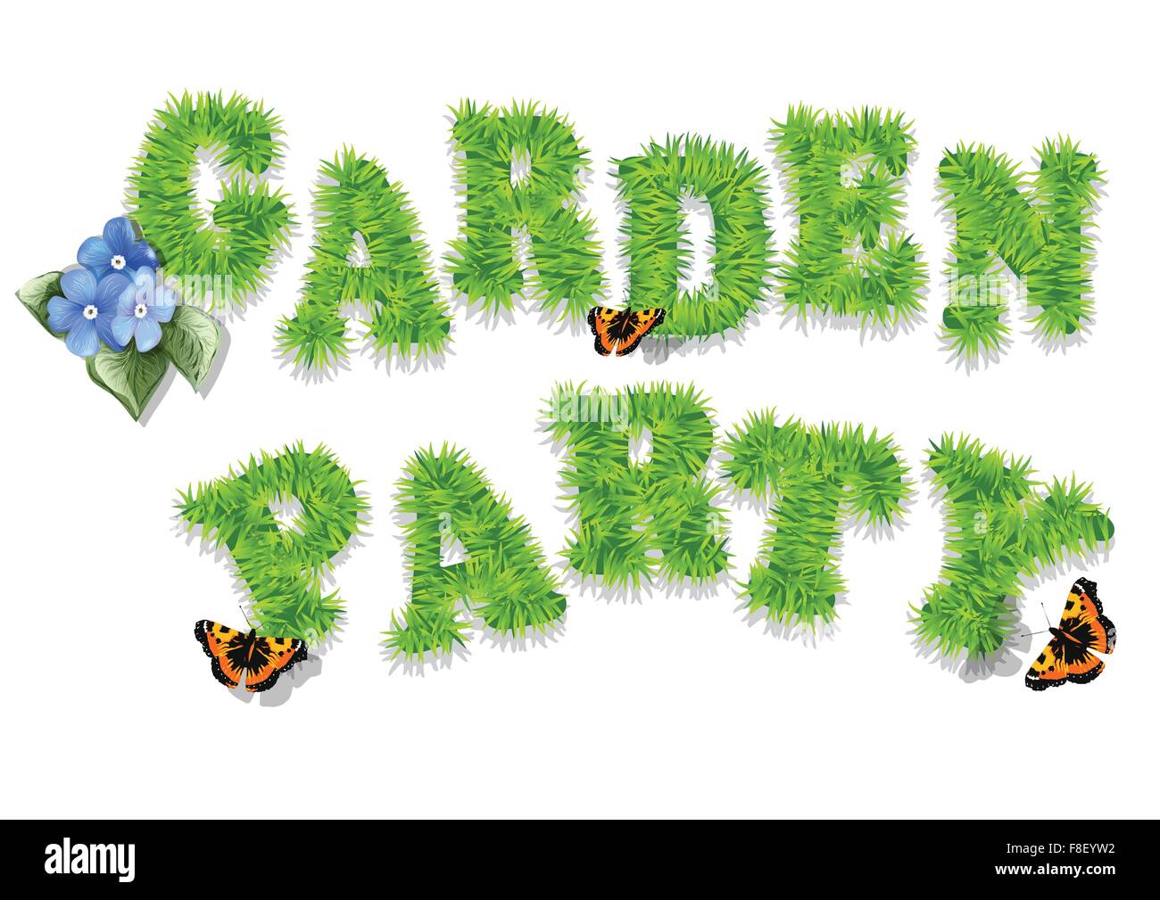 Garden party invitation Stock Vector Images - Alamy