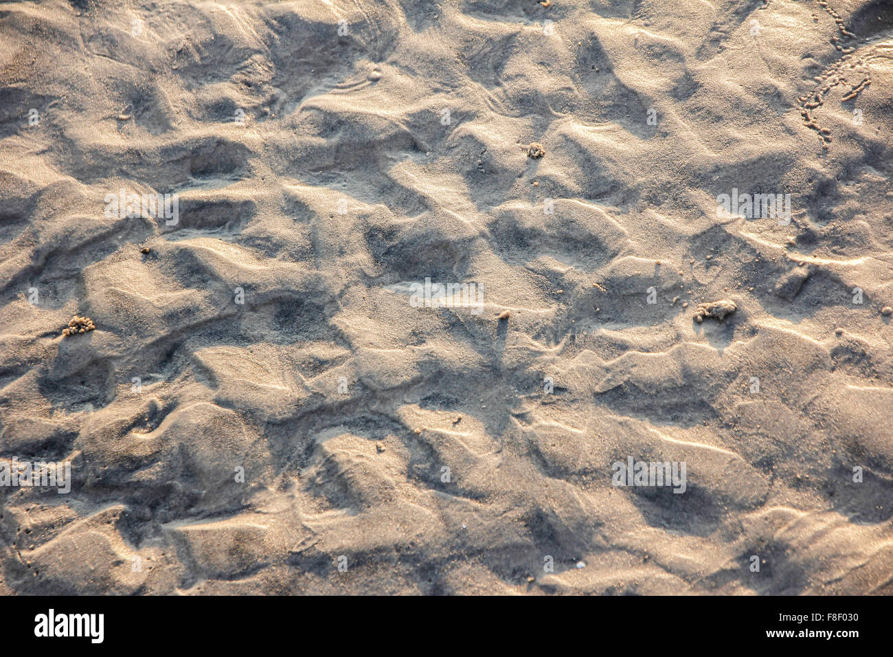 closeup of sand pattern of a beach in the summer Stock Photo - Alamy