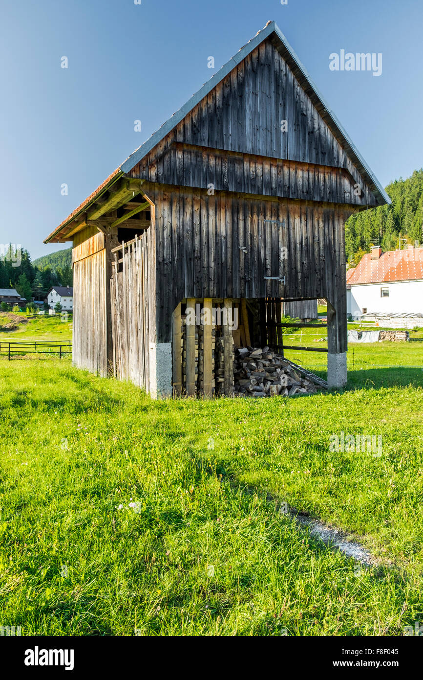 Retje village, Loski Potok, Slovenia Stock Photo - Alamy