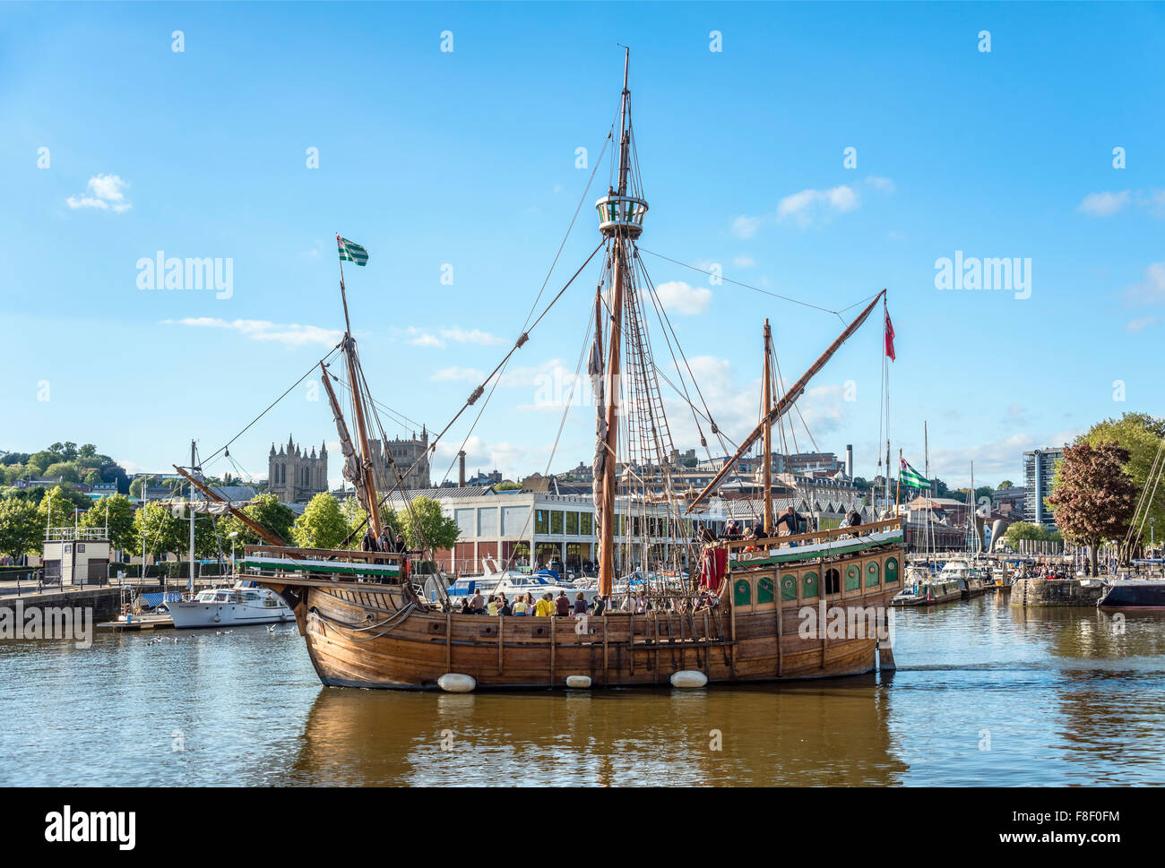 The Matthew, a replica ship that John Cabot and his crew used sailing ...