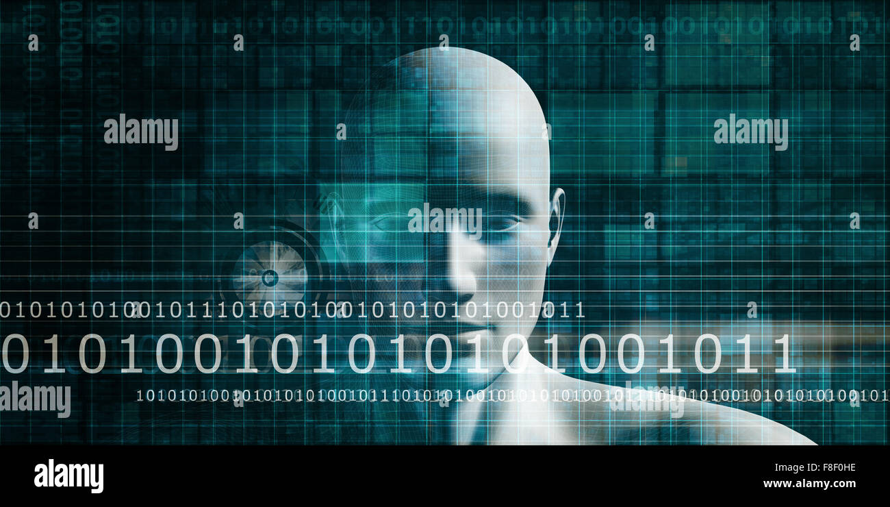 Science Technology Background as a Digital Binary Concept Stock Photo ...