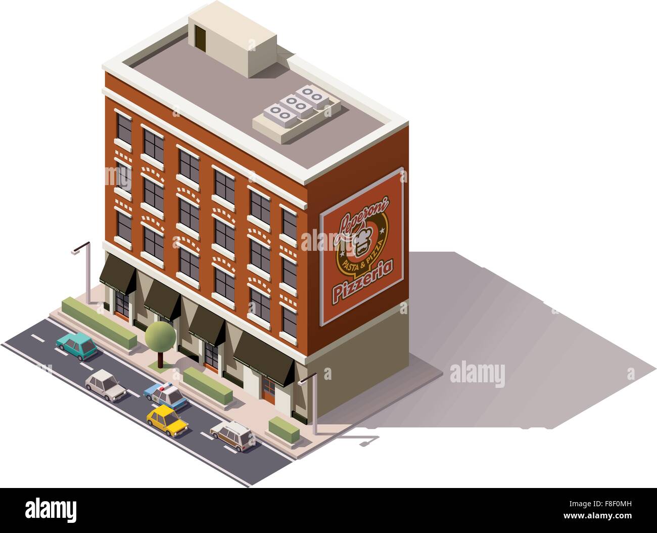 Vector isometric building Stock Vector Image & Art - Alamy