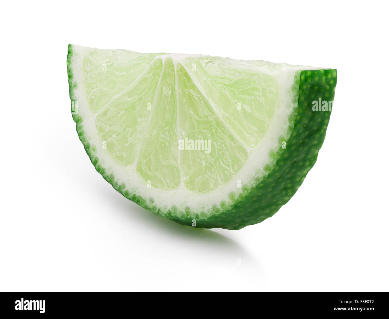 Lime wheel halved. Infinite depth of field,clipping path,retouched ...