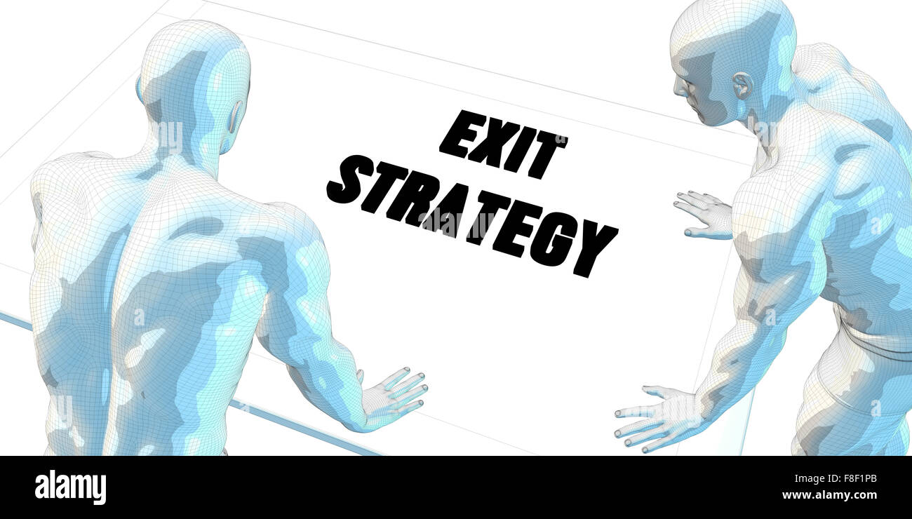 Exit Strategy Discussion and Business Meeting Concept Art Stock Photo ...
