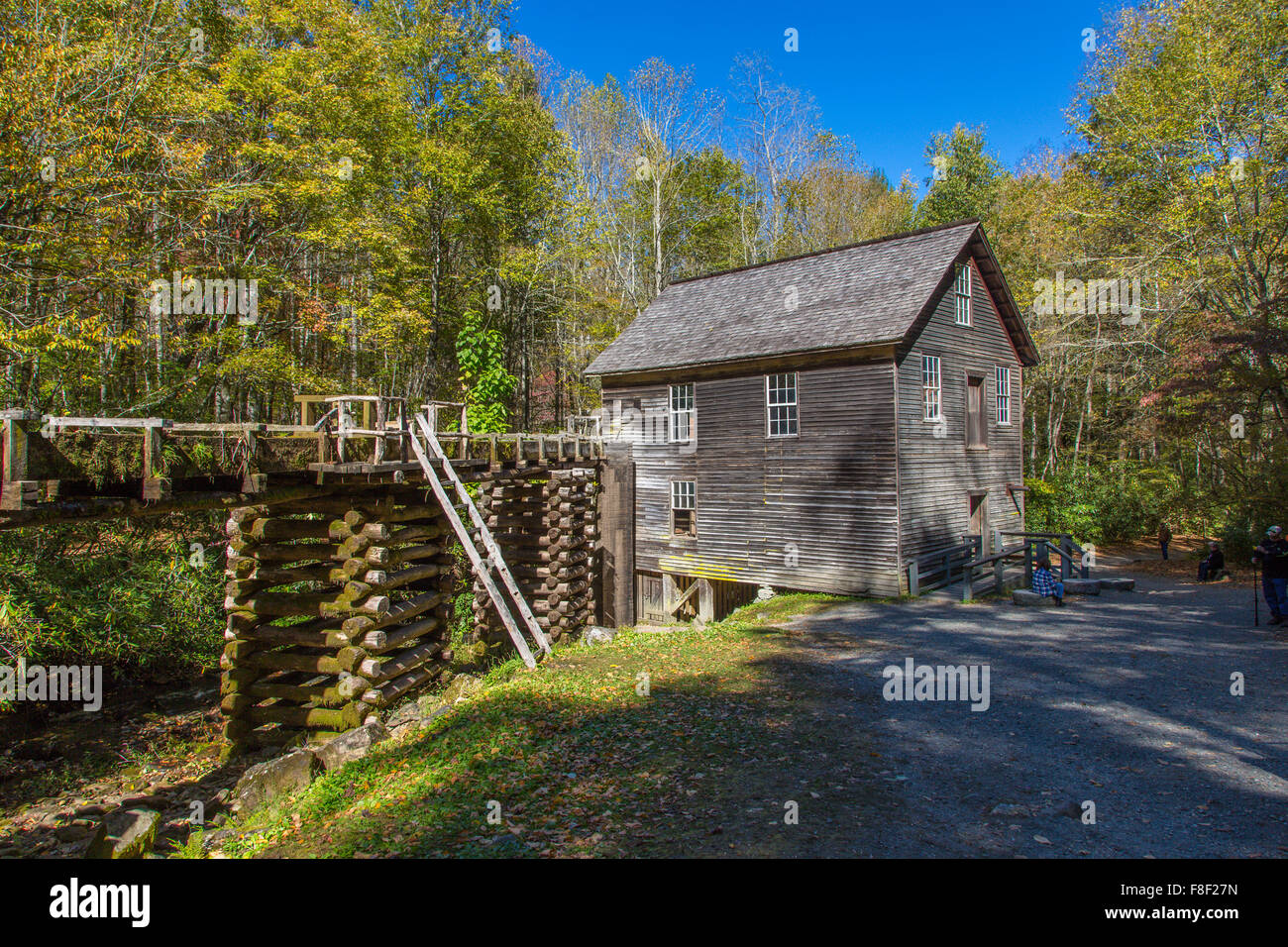 Mingus Mill built in 1886 historic grist mill in Oconaluftee area of ...