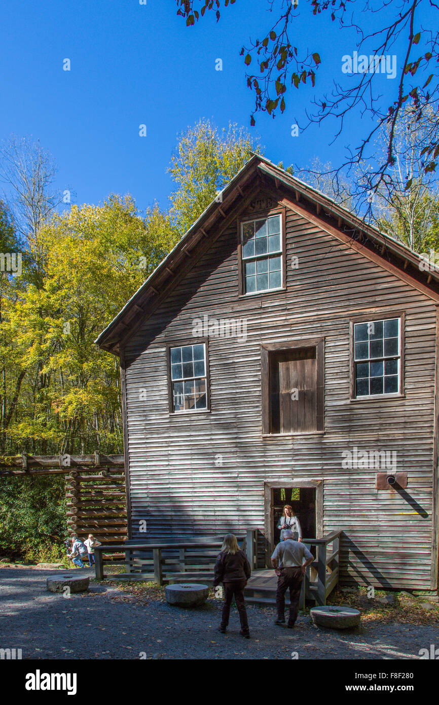 Mingus Mill built in 1886 historic grist mill in Oconaluftee area of ...
