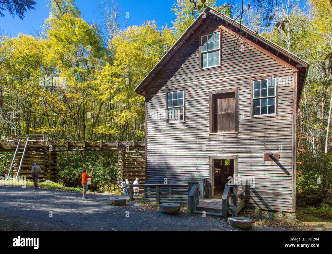 Mingus Mill built in 1886 historic grist mill in Oconaluftee area of ...