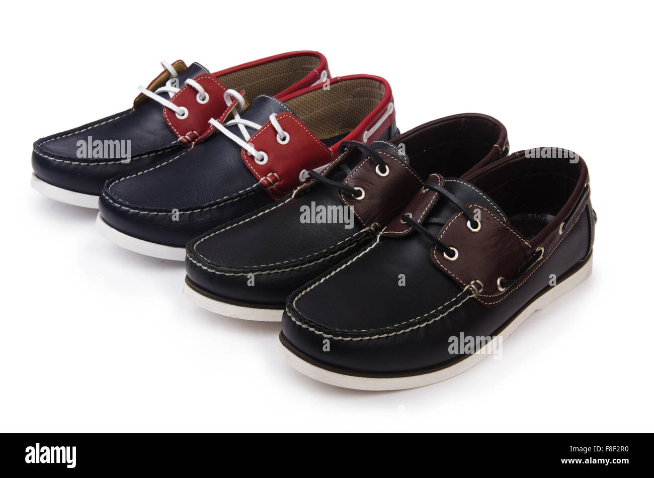 Male shoes isolated on white Stock Photo - Alamy