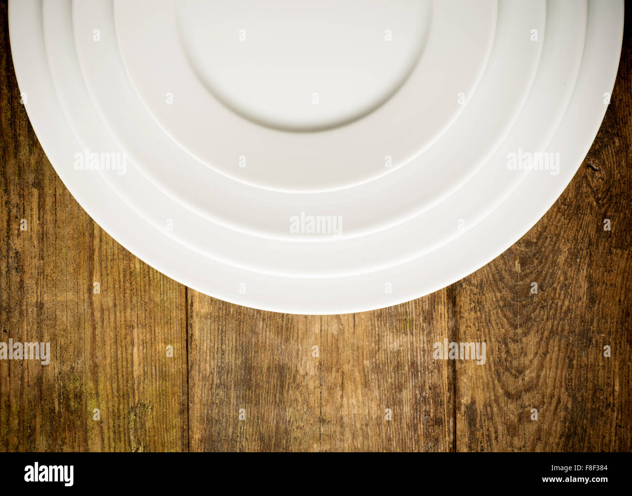 Overhead photo white plate hi-res stock photography and images - Alamy