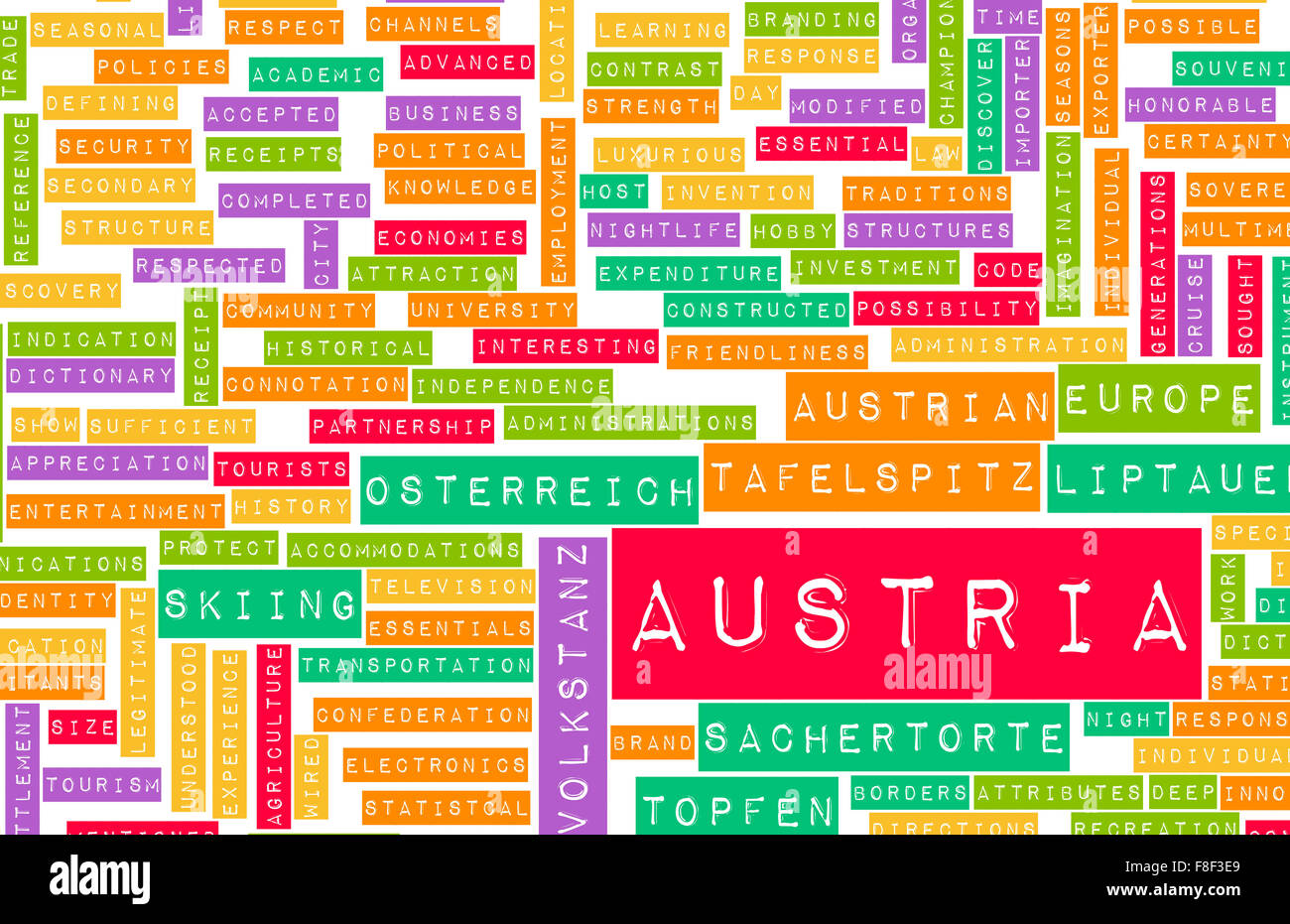 Austria as a Country Abstract Art Concept Stock Photo - Alamy