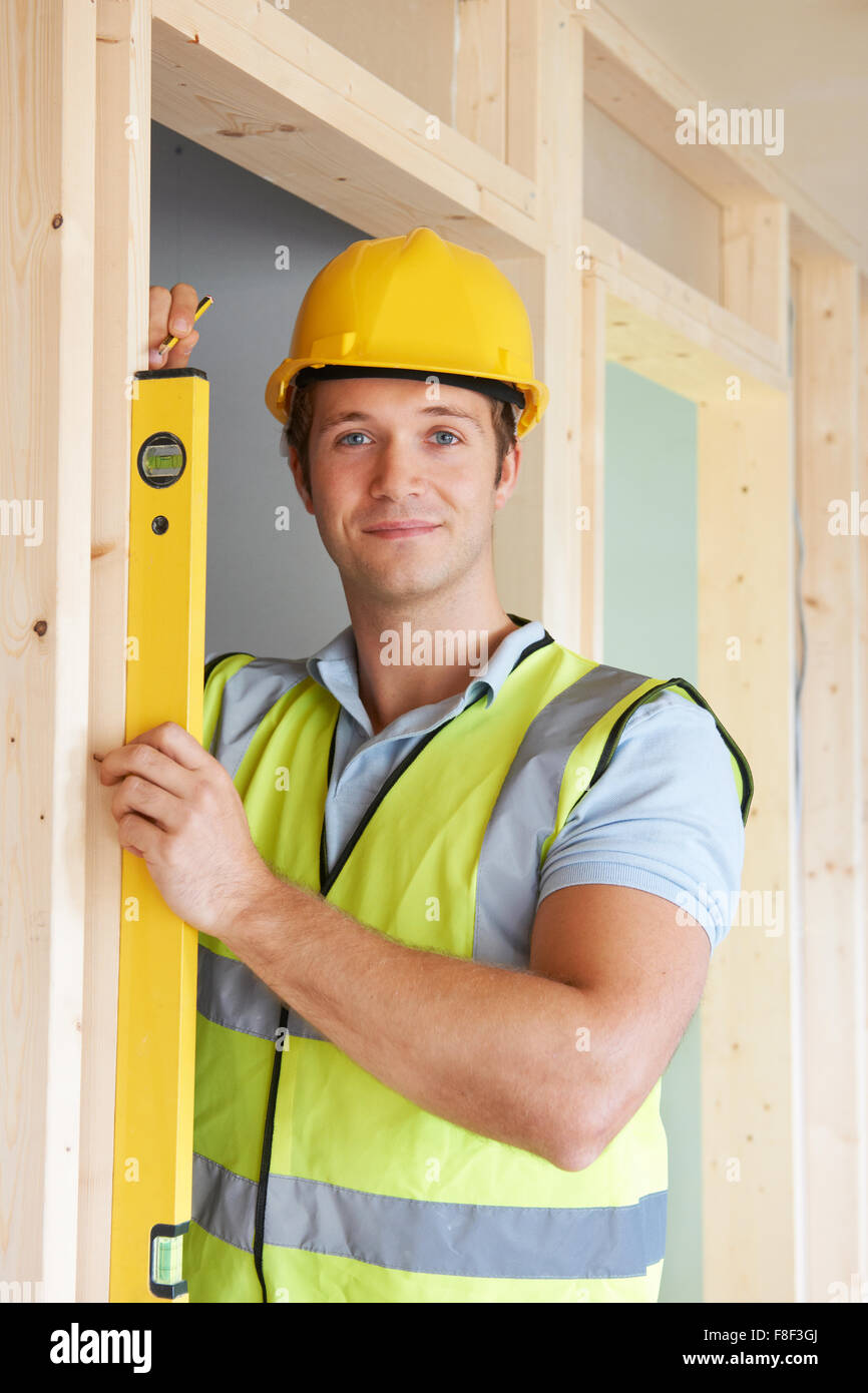 Level tool construction builder hi-res stock photography and images - Alamy