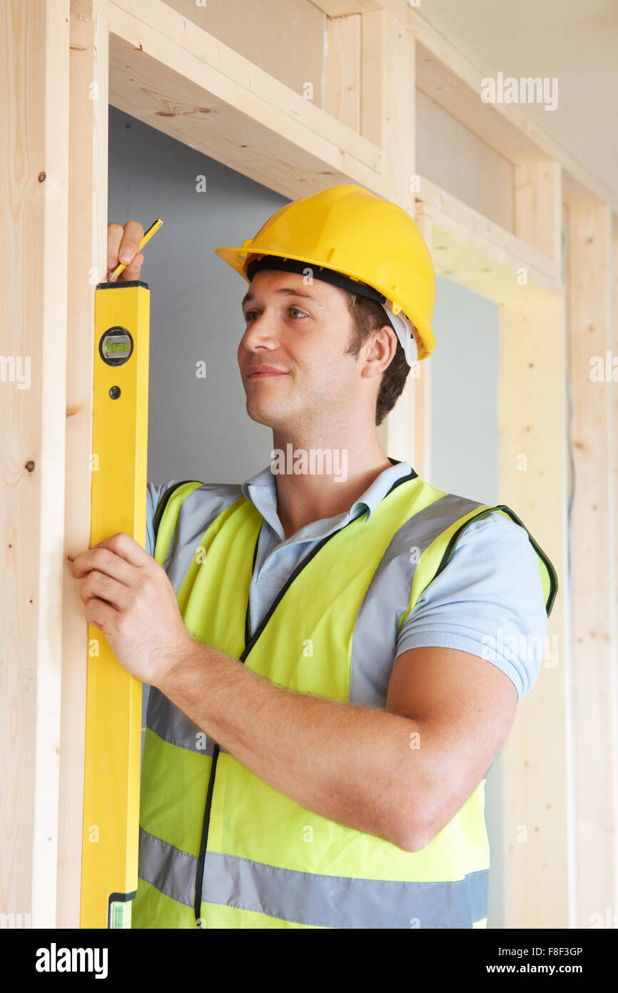 Level tool construction builder hi-res stock photography and images - Alamy