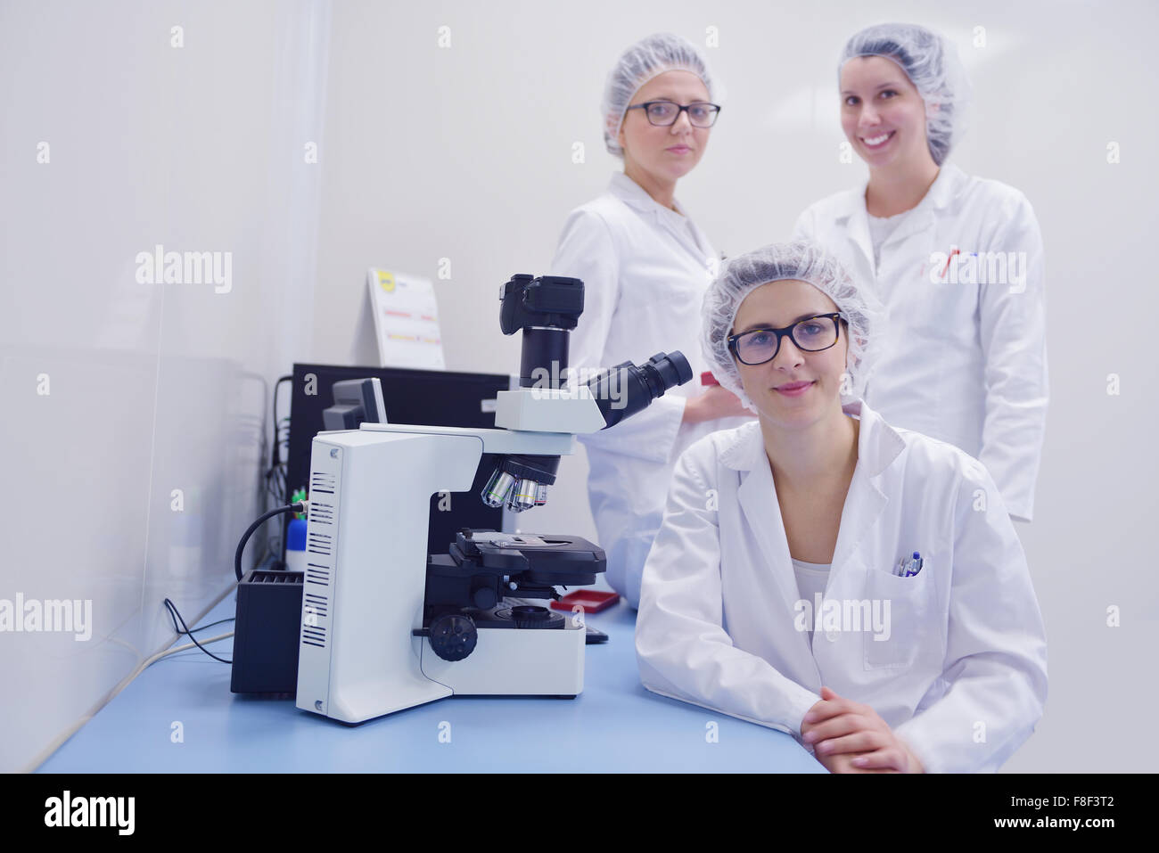 group of scientists working at the laboratory Stock Photo - Alamy