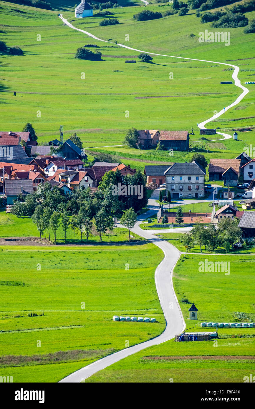 Retje village, Loski Potok, Slovenia Stock Photo - Alamy
