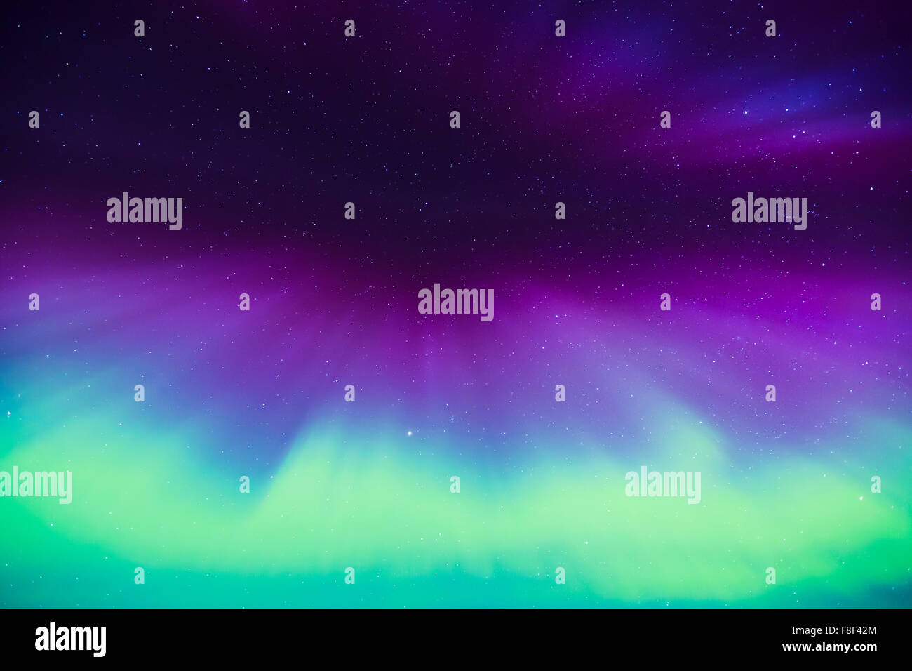 Colorful Northern lights (Aurora borealis) in the sky Stock Photo - Alamy