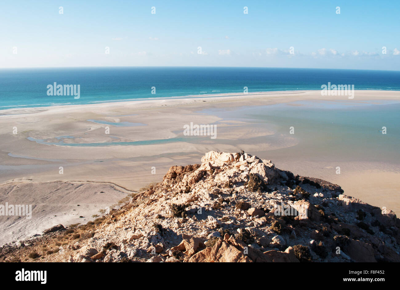 The protected area of Qalansia beach, Gulf of Aden, Arabian Sea ...