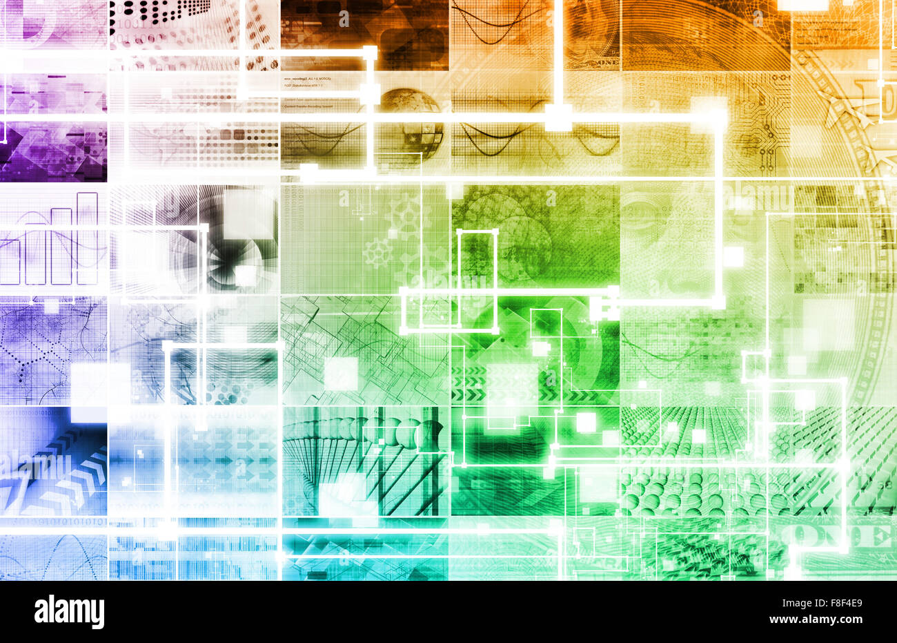 Science Technology Data as a Abstract Art Stock Photo - Alamy