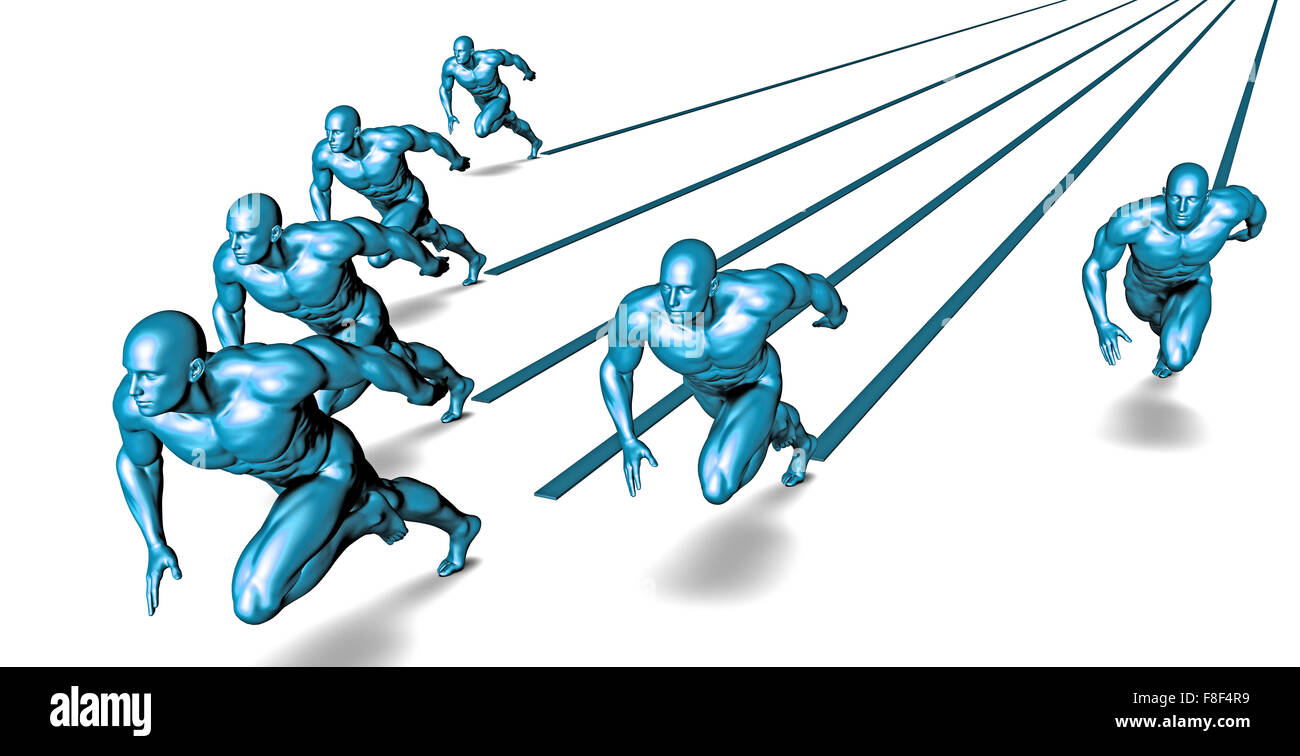 Business professionals racing hi-res stock photography and images - Alamy