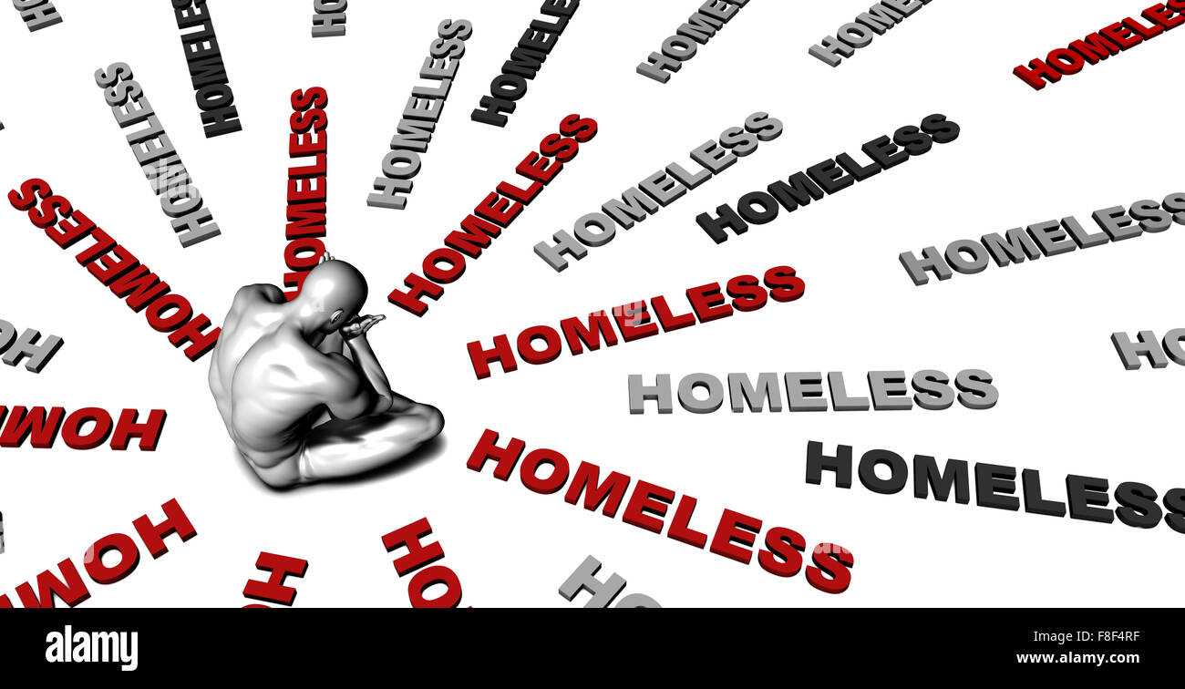 Suffering From Homeless with a Victim Crying Male Stock Photo - Alamy