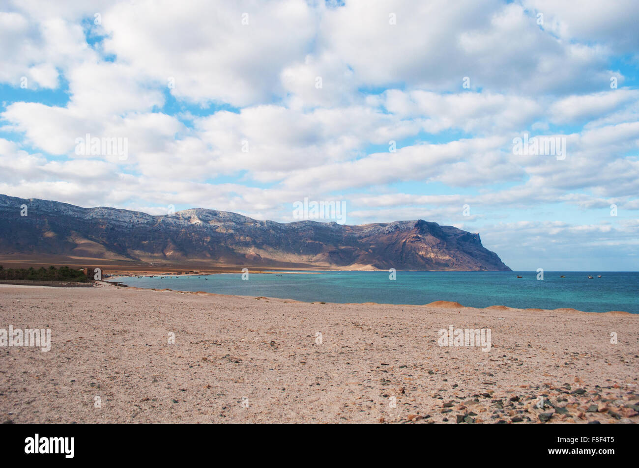 The protected area of Ras Shuab, Shuab Bay beach, Gulf of Aden, Arabian ...