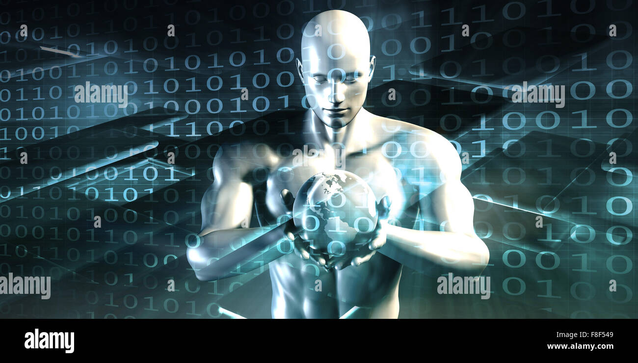 Digital Network Technology as a Abstract Concept Art Stock Photo - Alamy