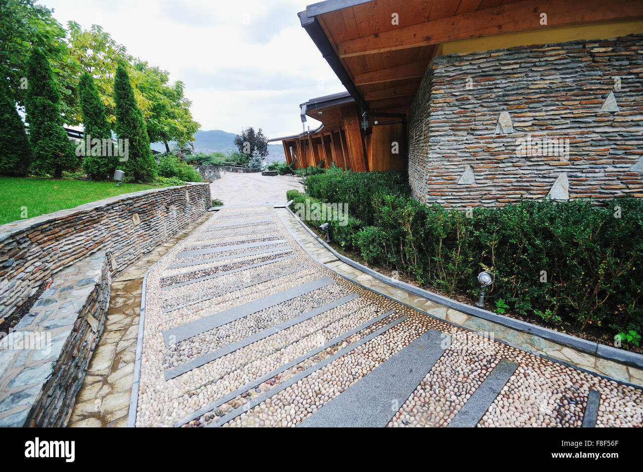 stone path pattern texture background Stock Photo - Alamy